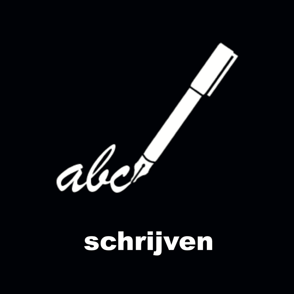 Losse picto Schrijven 10x10cm - EasyAuti