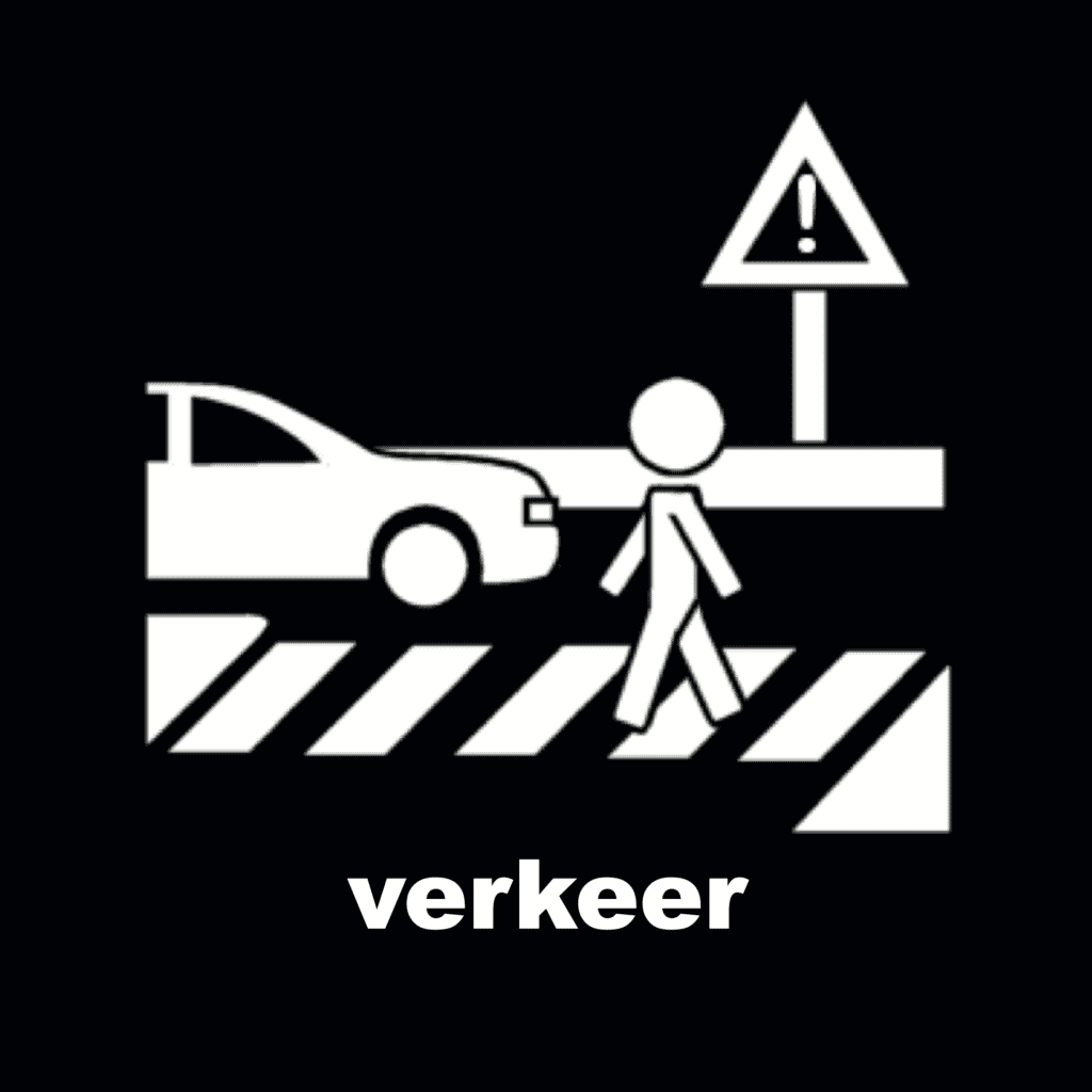 Losse picto Verkeer 10x10cm - EasyAuti